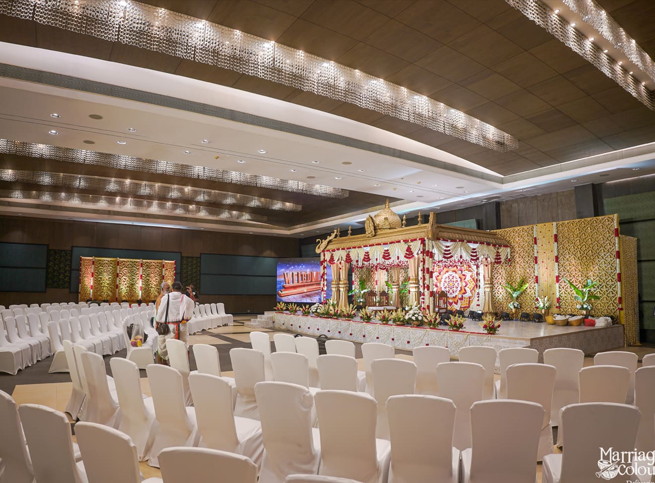 Traditional Beach Mandapam Decoration Radisson blu