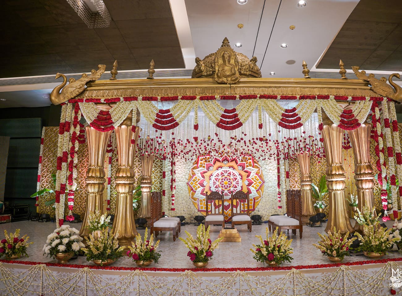 Traditional Beach Mandapam Decoration Radisson blu