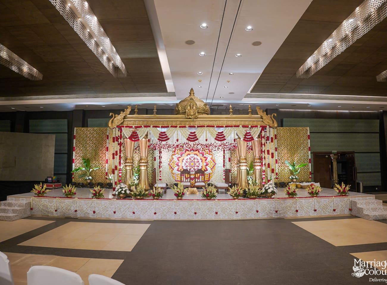 Traditional Beach Mandapam Decoration Radisson blu