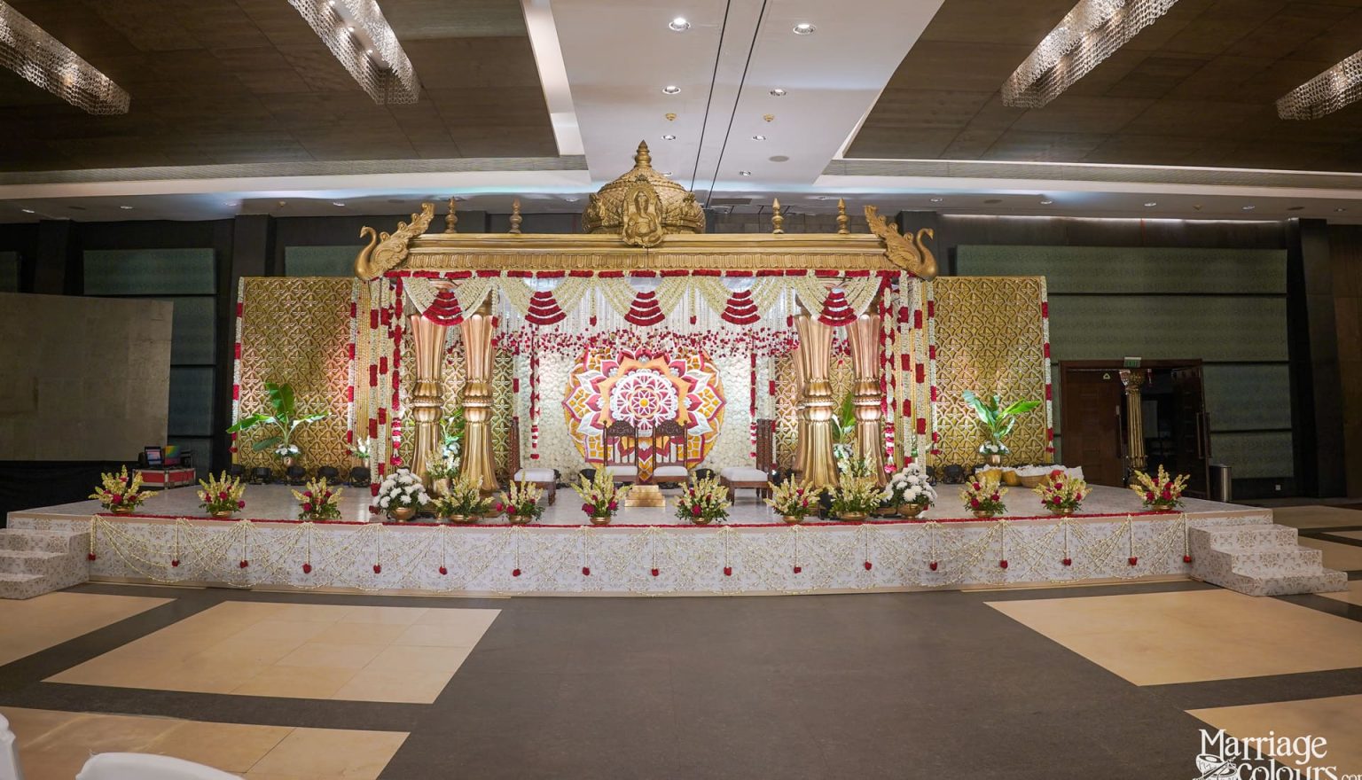 Traditional Beach Mandapam Decoration Radisson blu