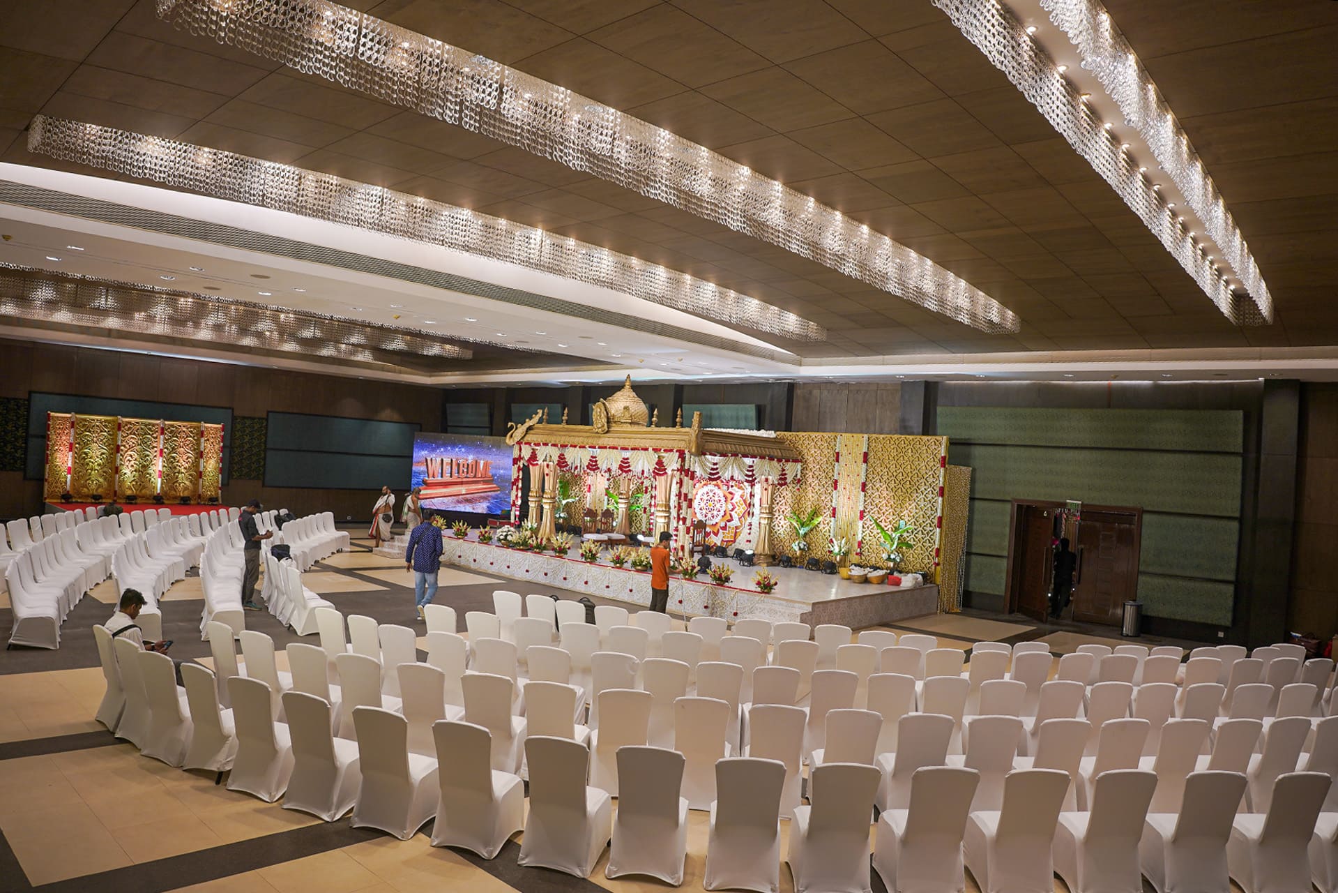 Traditional Beach Mandapam Decoration Radisson blu