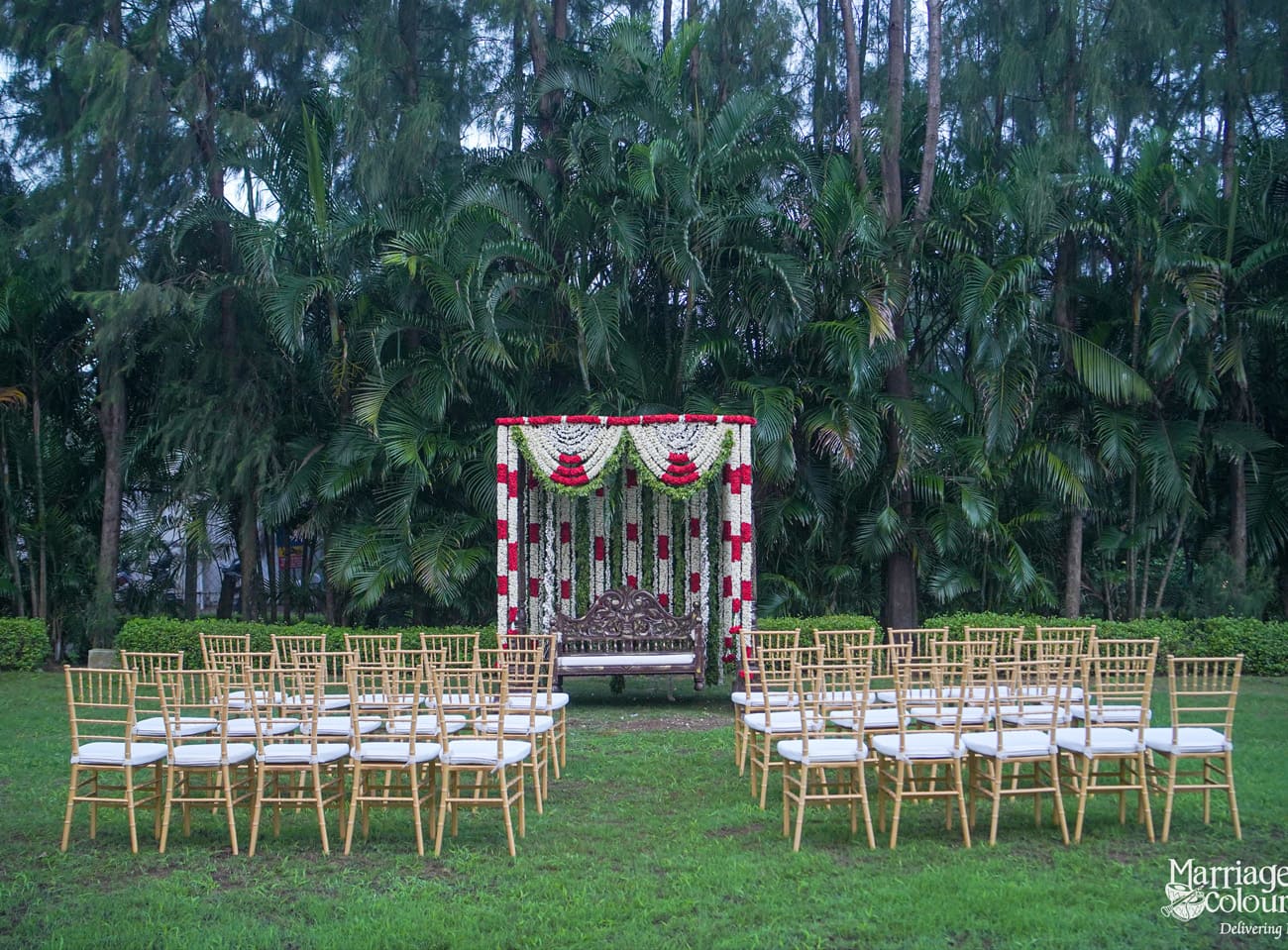 Traditional Beach Mandapam Decoration Radisson blu