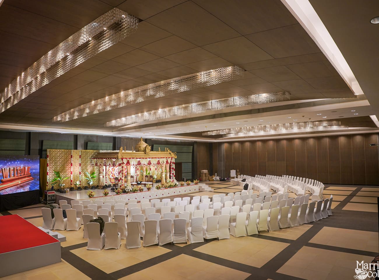 Traditional Beach Mandapam Decoration Radisson blu