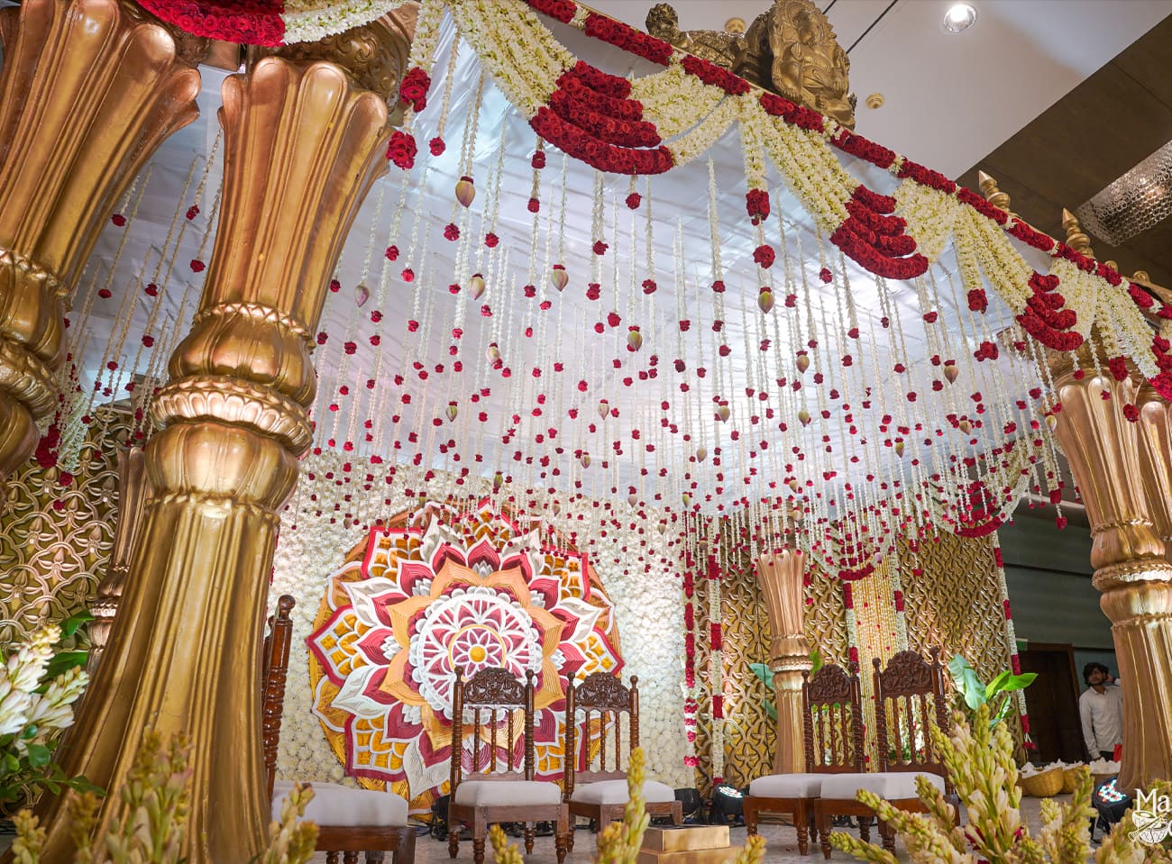 Traditional Beach Mandapam Decoration Radisson blu