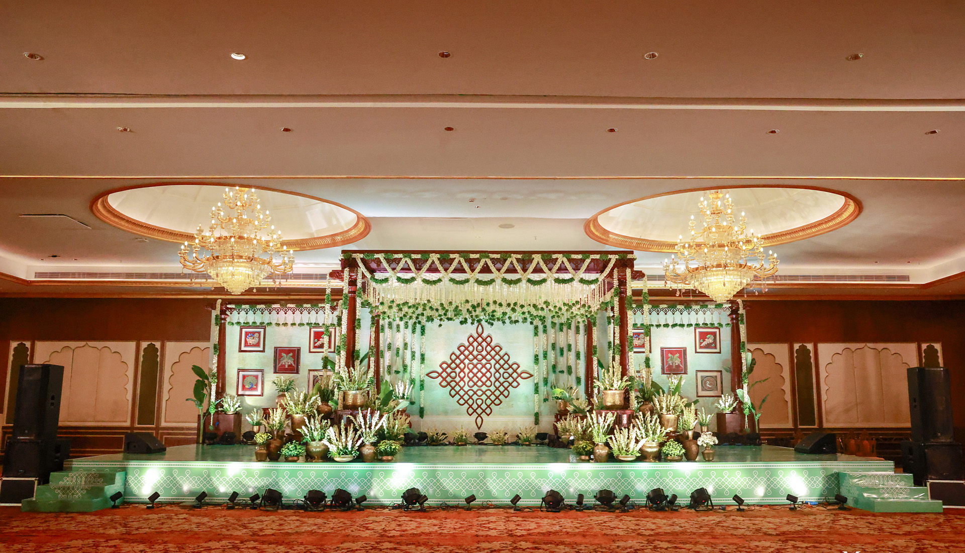 Kolam Theme Wedding Traditional Decoration