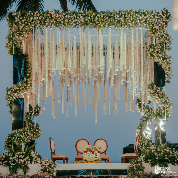 Destination Beach Wedding | Floral Mandap Decor | Best Event Planner ...