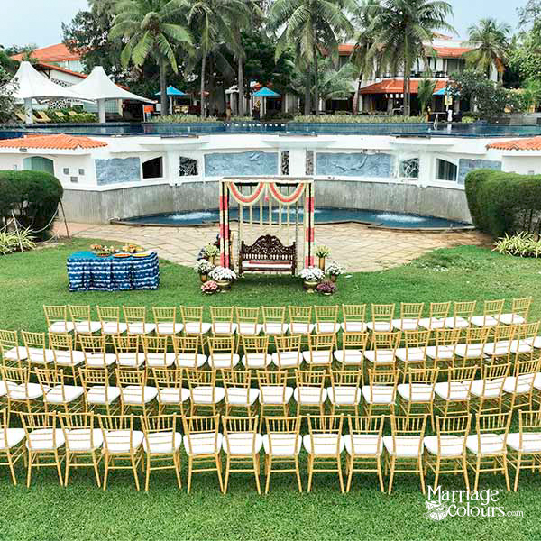 Traditional Outdoor Lawn Wedding Stage | Mandapam Decoration | Canopy ...